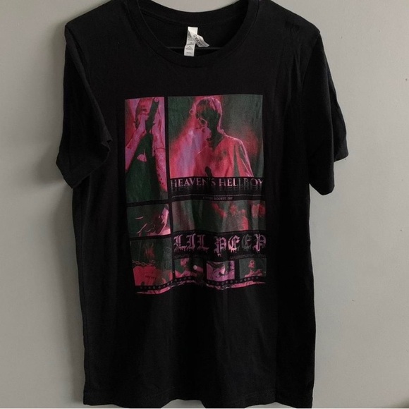 Bella Canvas | Tops | Lil Peep Photo Collage Short Sleeve Top | Poshmark